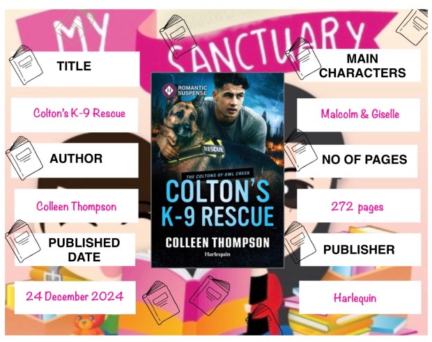 Review Card & Book Review- Colton’s K-9 Rescue By Colleen Thompson – My ...