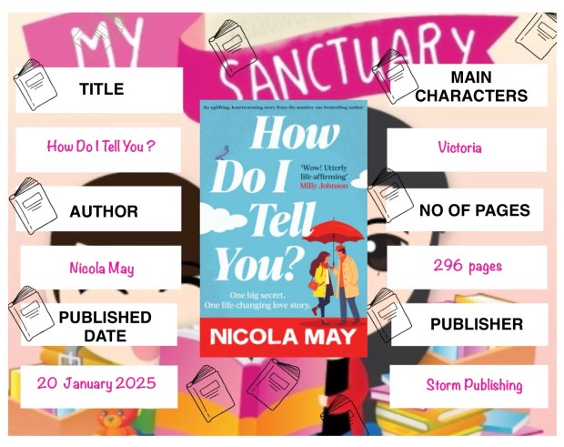 Review Card & Book Review – How Do I Tell You? by Nicola May – My Sanctuary