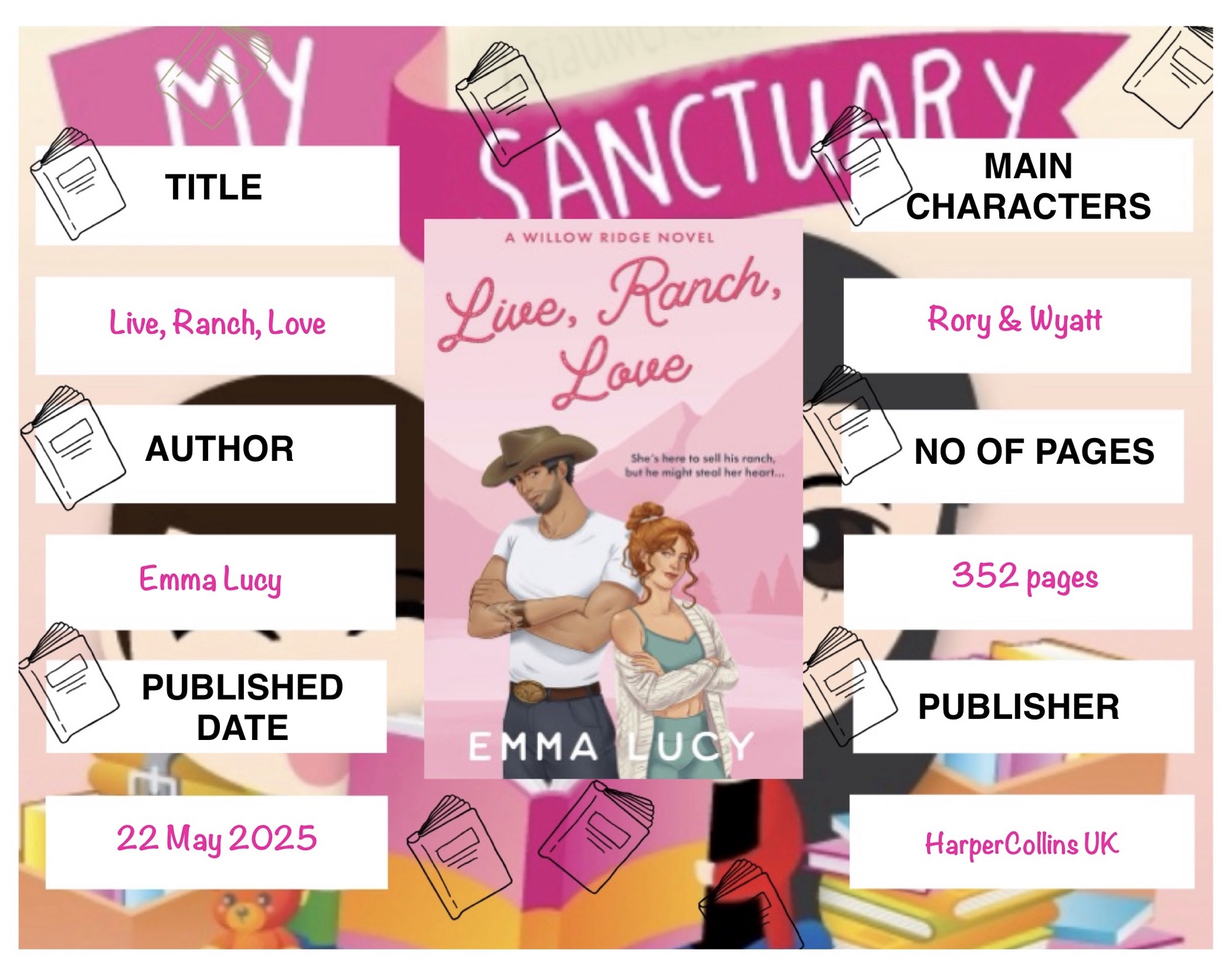 Review Card & Book Review – Live, Ranch, Love By Emma Lucy – My Sanctuary
