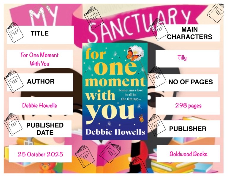 Review Card & Book Review- For One Moment With You By Debbie Howells ...