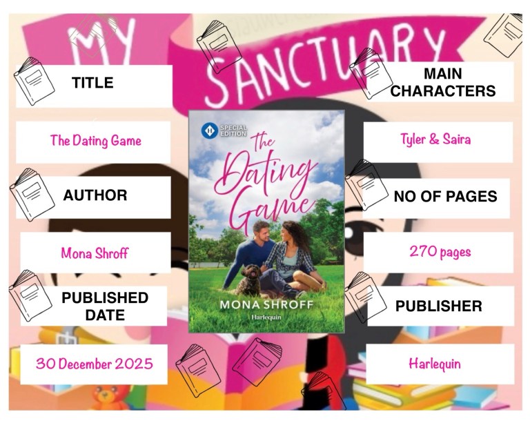 Review Card & Book Review- The Dating Game By Mona Shroff – My Sanctuary