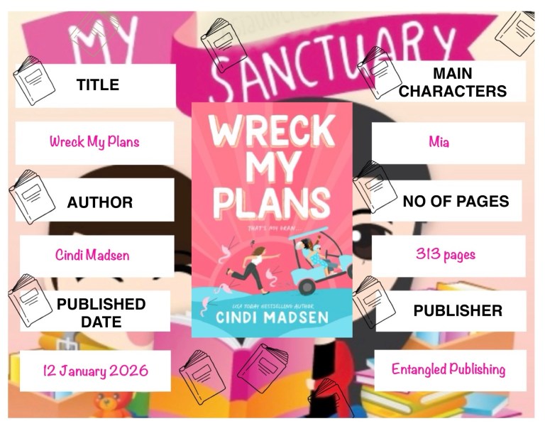 Review Card & Book Review – Wreck My Plans By Cindi Madsen – My Sanctuary